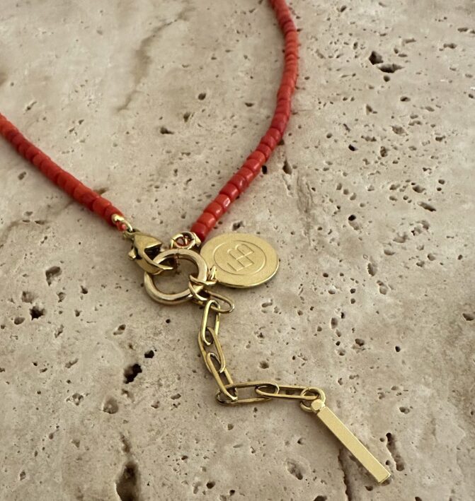 Ellen Beekmans – Ketting – Rode Koraal - La-Pam - Trendy & fashion ...